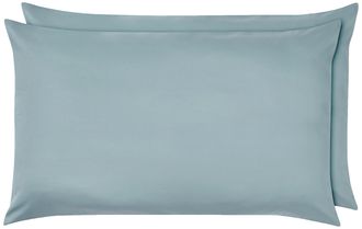 Amazon Basics Kissenbezug, Mikrofaser, 50x80 cm (2er-Pack), Spa Blau