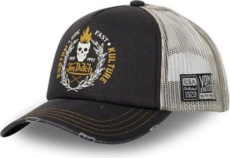 Von Dutch Casquette Homme & Femme Crew, Casquette Trucker Ajustable avec Snapback, Noir Taille TU