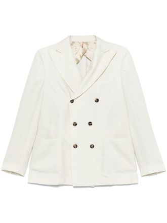 Dell'Oglio blazer à boutonnière croisée - Blanc