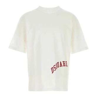 Dsquared2 Crewneck T-Shirt - - Tops - Herren - Wei&szlig; - M