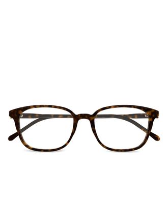 Gucci lunettes de vue GG1213O à monture carrée - Marron