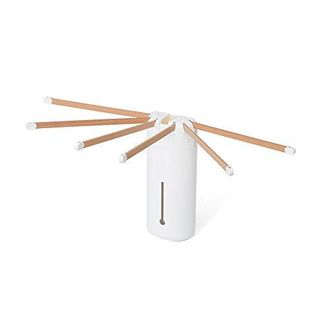 Foppapedretti Octopus Myhome Wäscheständer, Aluminium/PVC/Holz Buche, weiß, 112 x 112 x 121 cm, von Calorifero