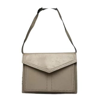 Saint Laurent Pre-owned Leder Schultertasche - - Pre-owned - Damen - Grau - ONE SIZE