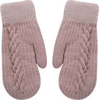 Generic Gants dhiver pour homme et femme - Moufles &eacute;paisses en peluche thermique - Mitaines chaudes - Pour lhiver - Pour homme - Caf&eacute; - Taille unique