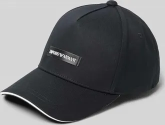 Emporio Armani Base Cap aus reiner Baumwolle mit Logo-Patch