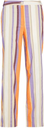 8 by YOOX COTTON STRIPED PANTS