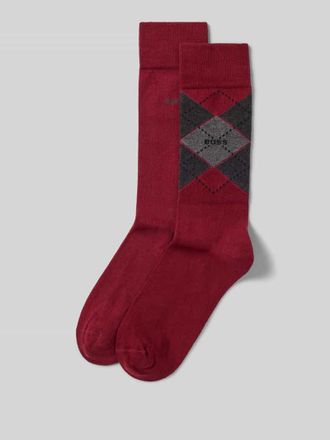 HUGO BOSS Socken aus Baumwoll-Mix im 2er-Pack Modell ARGYLE