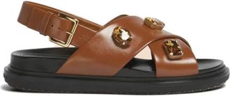Marni Femme, Chaussures, Brun, Taille: 38 EU Fussbett Shoe