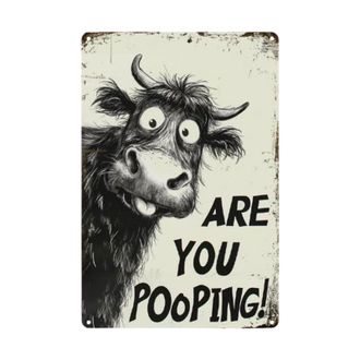 Generico Wandbilder, lustiger Druck f&uuml;r Badezimmer, 30 x 20 cm, Badezimmerwandkunst mit Zitat Quizedo - f&uuml;r Bad oder Zuhause, Bauernhof, Weihnachten, Ostern, M