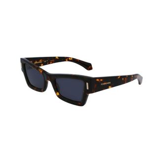 Ferragamo Braune Acetat-Sonnenbrille