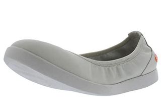 Softinos Femme Ballerina LETI, Dame,Ballerines Classiques,Semelle intérieure Amovible,élastique,Ballerines,Gris (Light Grey / 011),38 EU / 5 UK