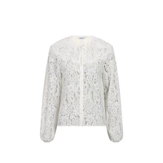 Object Blouse en dentelle &agrave; superposition &eacute;paule