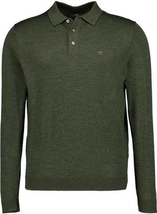 Fynch-Hatton Fynch-Hatton Herren Pullover gr&uuml;n Wolle unifarben