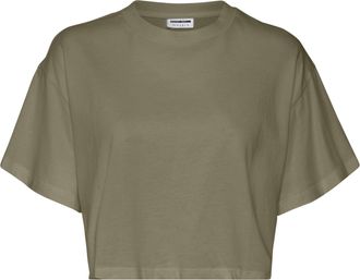 Noisy May Noisy May Damen Nmalena S/S O-Neck Semicrop Top FWD Noos, Mermaid, M EU