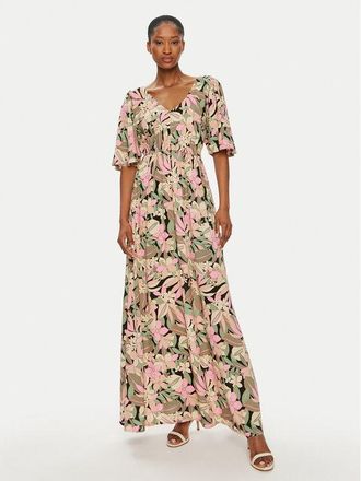 Roxy Sommerkleid Peaceful Swell Again ERJWD03789 Bunt Regular Fit