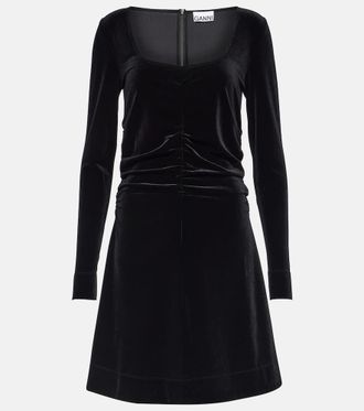 Ganni Minikleid aus Samt