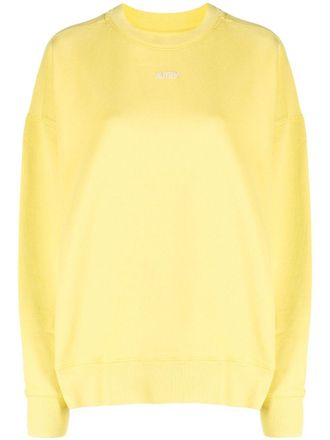 Autry Pullover mit Logo-Print - Gelb