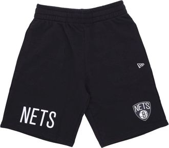 New Era NBA Wordmark Trainingsanzug Shorts Schwarz/Wei&szlig; - - Sport - Herren - Schwarzk - XL