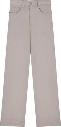 Emporio Armani Femme, Pantalons, Beige, Taille: W27 Wide Pantalons