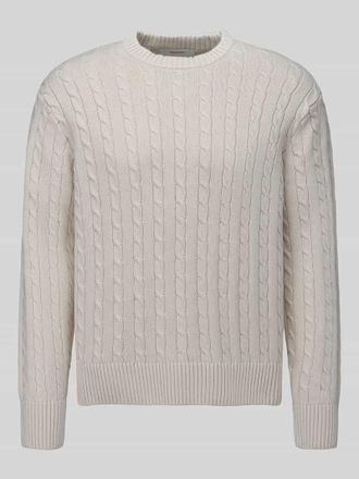 Selected Relaxed Fit Pullover aus reiner Baumwolle Modell BRAUN