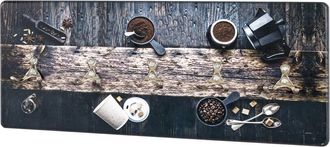 Haku M&ouml;bel Wandgarderobe edelstahl, Motiv, Edelstahl, MDF - Ma&szlig;e: B 50 cm x H 20 cm x T 5 cm, Style: Modern