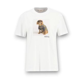 Barbour Femme, Tops, Blanc, Taille: 40 FR Marine T-Shirt