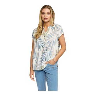 2-Biz Femme, Blouses et Chemises, Multicolore, Taille: 44 FR Leaf Mix Shirt