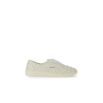 Bottega Veneta Homme, Chaussures, Blanc, Taille: 39 EU Calfskin Low Top Baskets