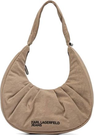 Karl Lagerfeld Femme, Sacs, Brun, Taille: ONE Size Gathered Shoulder Bag