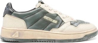 Autry Homme, Chaussures, Vert, Taille: 44 EU Medalist Low Baskets