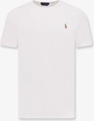 Ralph Lauren Cotton t-shirt with Logo embroidery - POLO RALPH LAUREN - gender_Man
