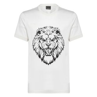 Billionaire Boys Club Homme, Tops, Blanc, Taille: XS T-Shirt Col Rond Lion