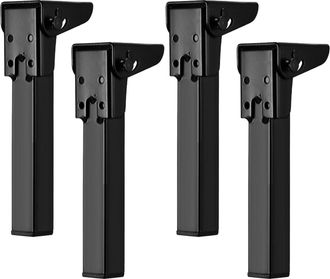 Generic Klappbare Tischbeine - 4 St&uuml;ck M&ouml;belbeschl&auml;ge, Metall Couchtischhalterungen | DIY-Montage Wohnm&ouml;bel | Wohnzimmer Schlafzimmer Arbeitszimmer Balkon Pat