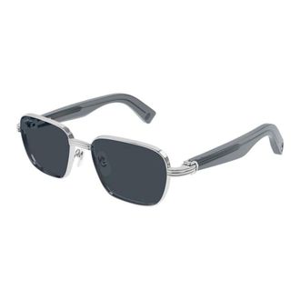 Cartier Quadratische Sonnenbrille - - Accessories - Herren - Grau - 55 MM