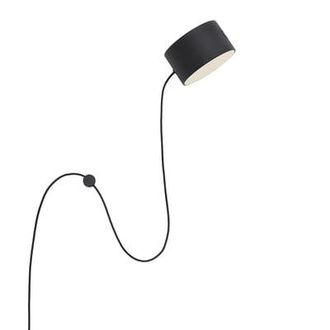MUUTO Applique orientable Post - Noir - Acier laqué - Designer Earnest Studio