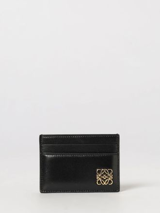Loewe Flacher Kartenhalter Puffer Anagram aus Nappaleder mit Monogramm-Logo