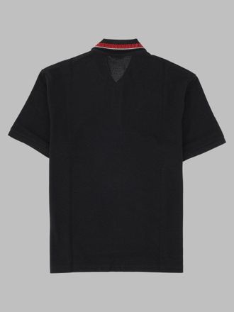 Versace Greca-Embroidered Polo Shirt - Black