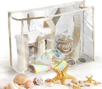 Generic Sac de transport transparent - Sac de transport transparent, sac de transport en PVC, organisateur de voyage imperm&eacute;able, housse en tissu durable | Sa