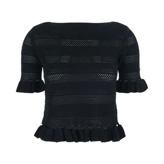 Twinset Femme, Pulls, Noir, Taille: 40 FR Maille &agrave; col rond