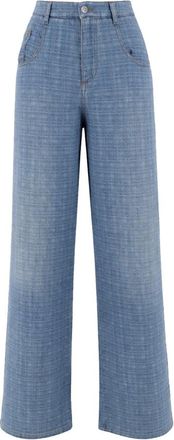Ermanno Scervino Femme, Jeans, Bleu, Taille: 36 FR Wide Jeans