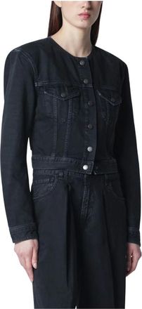 Haikure Femme, Vestes, Noir, Taille: 40 FR Veste en jean