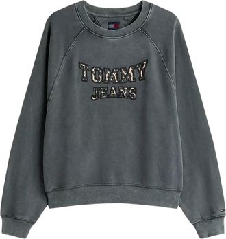 Tommy Jeans Sweatshirt f&uuml;r Damen, Logo (Schwarz)