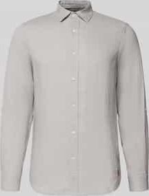 Scotch & Soda Slim Fit Leinenhemd mit Kentkragen