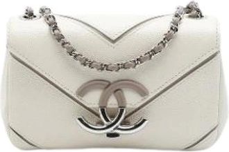 Chanel Sac bandouli&egrave;re Pre-owned - Femme - Pre-owned - Blanc - Taille: ONE Size