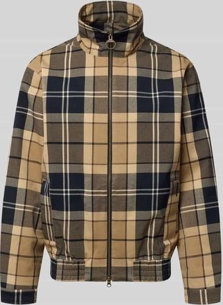 Barbour Regular Fit Bomberjacke aus Viskosemix Modell Tartan Showerproo
