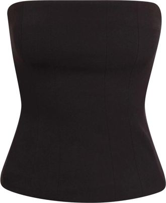 Federica Tosi Femme, Tops, Noir, Taille: 34 FR Hauts sans manches