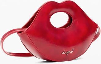 Desigual Petit sac en forme de l&egrave;vres - Rouge