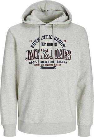 Jack & Jones Hoodie JJELOGO Sweat Hood mit großem Print auf der Vorderseite