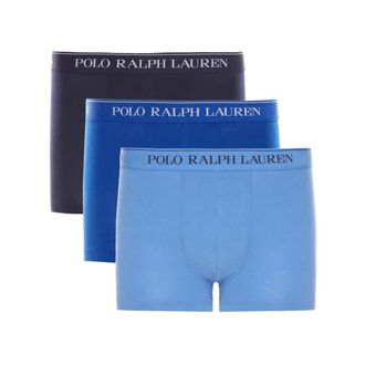 Polo Ralph Lauren Homme, Sous-v&ecirc;tements, Bleu, Taille: S Lot de 3 Boxers Tons Bleus