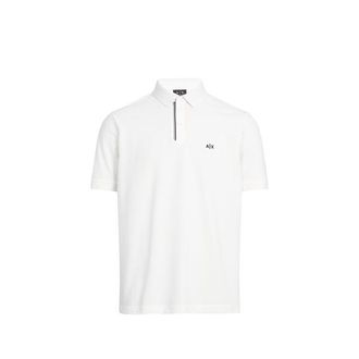 A|X Armani Exchange Polo logo &agrave; manches courtes en coton